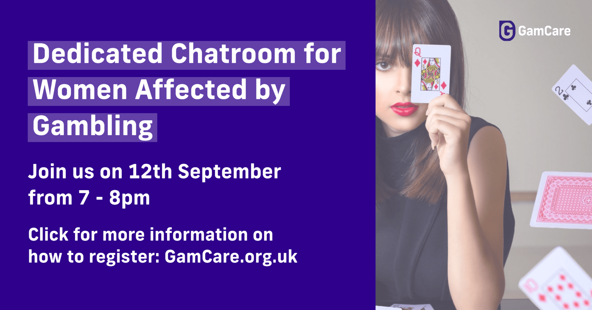 Dedicated Chatroom for Women Affected by Gambling Harms - GamCare