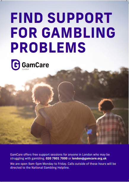 Support leaflets - GamCare